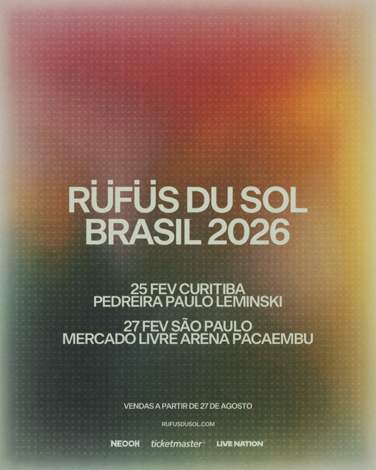 RÜFÜS DU SOL anuncia turnê 2026 com shows no brasi